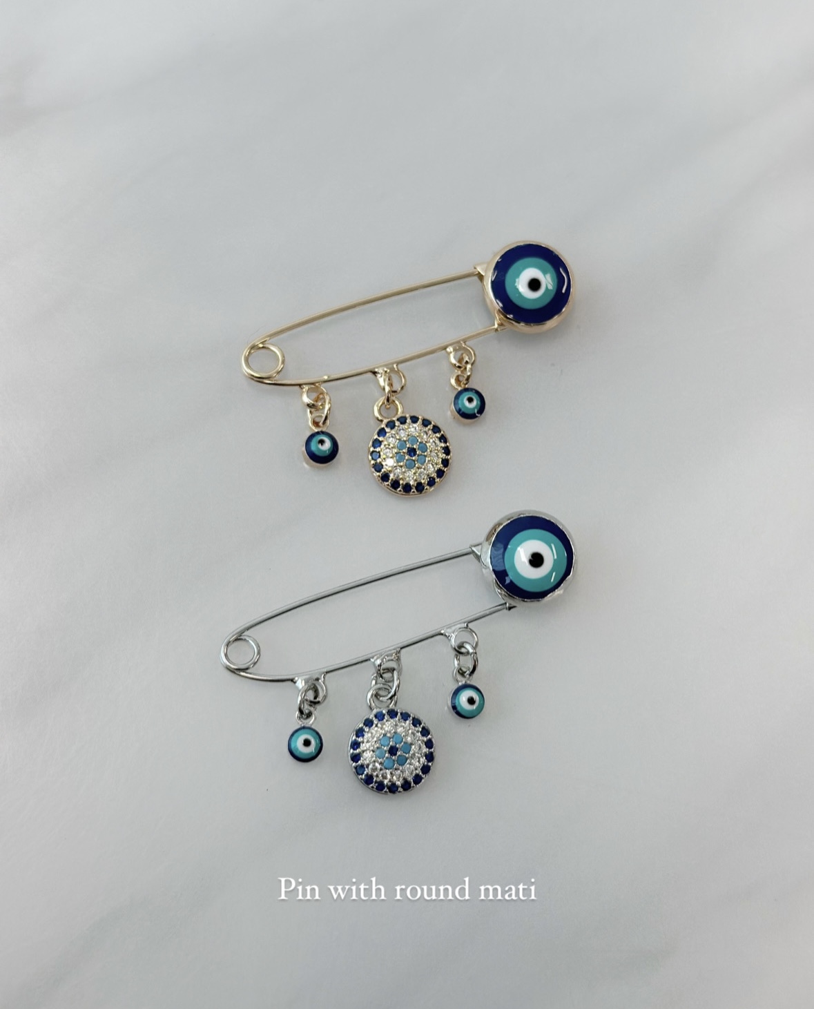 EVIL EYE MATI PROTECTION PIN - The Luxx Co