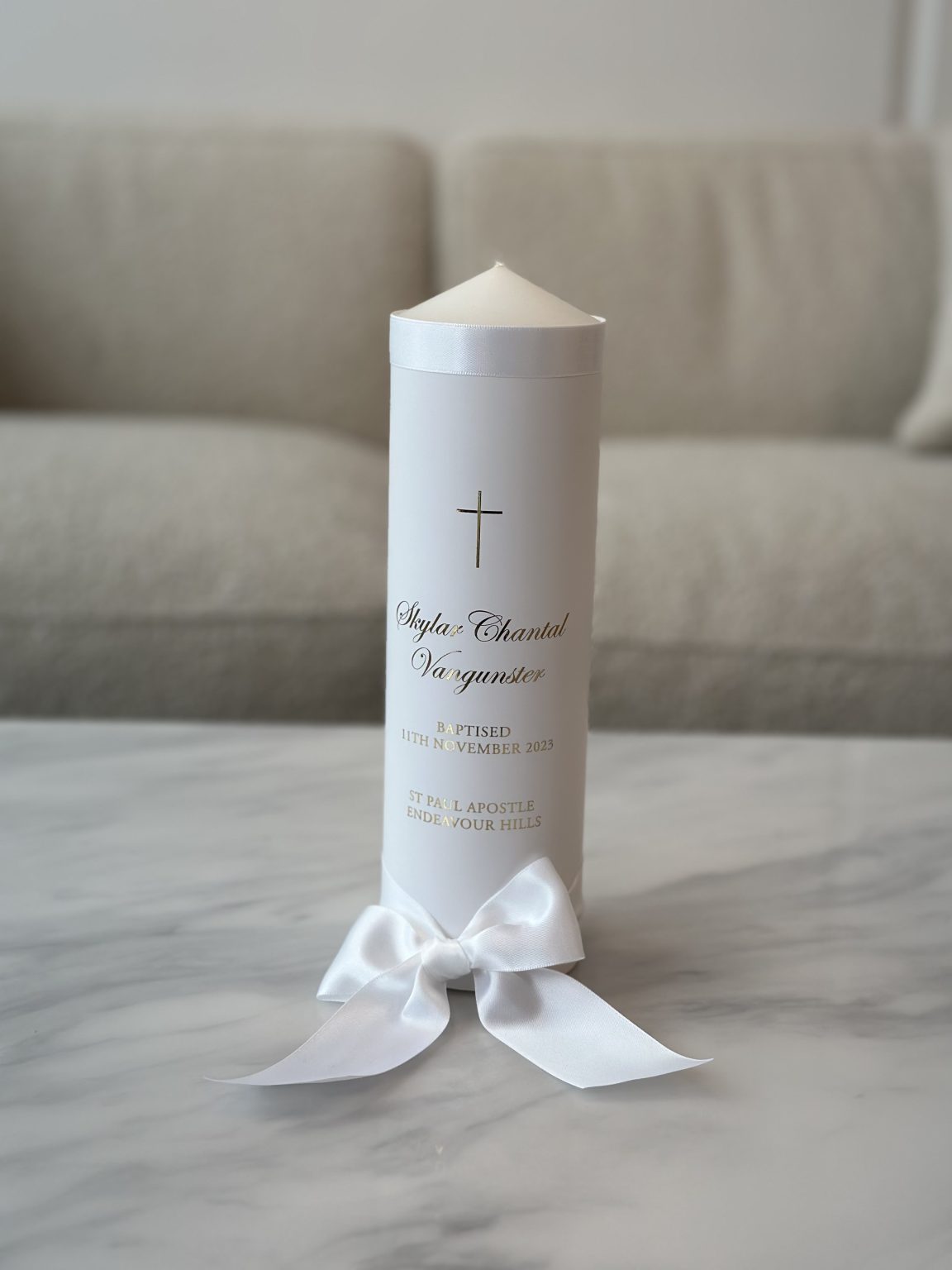 Catholic Baptism Candle - The Luxx Co