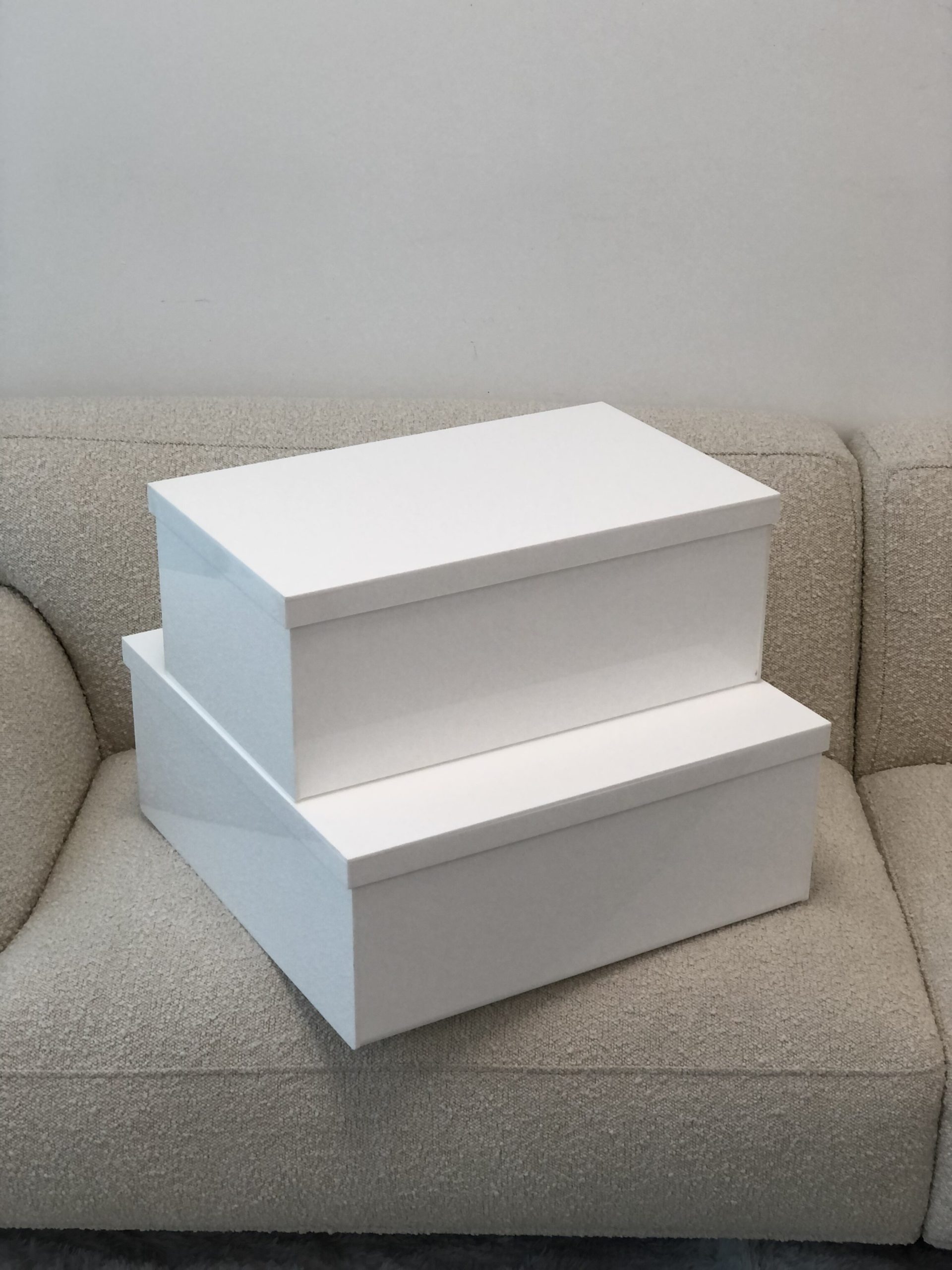 White Acrylic Christening Box - The Luxx Co